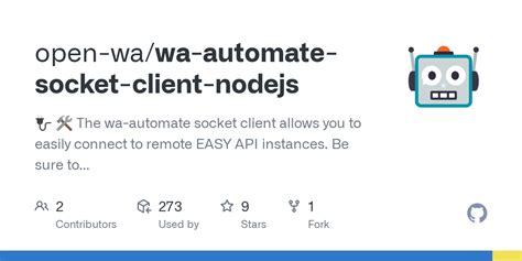 github open wa wa automate socket client nodejs 🔌 🛠 the wa automate
