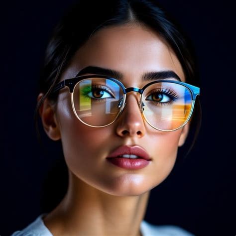 Free Glasses Catch Light Image Eyewear Glasses Portrait Download