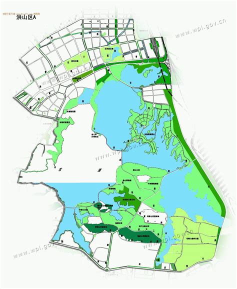 洪山区绿地系统规划－a地图全图，洪山区绿地系统规划－a地图高清版下载 8264户外
