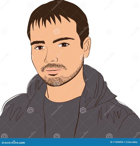 Hombre De La Cara Ilustración Del Vector Ilustración De Retrato 17200096