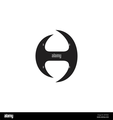 Letter Hd Simple Curves Geometric Logo Vector Stock Vector Image And Art