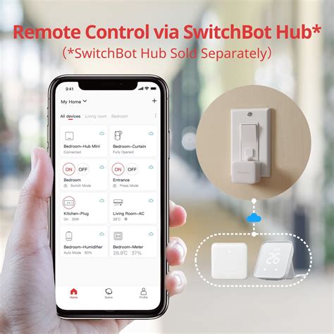 Switchbot Smart Switch Button Pusher Bluetooth Fingerbot For Rocker