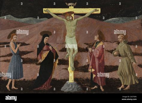 Crucifixion C By Paolo Uccello Stock Photo Alamy