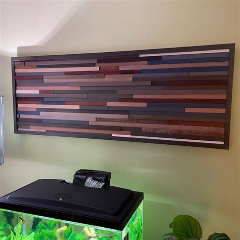 Large Reclaimed Wood Wall Art Wood Slice Wall Art Custom Wall Art