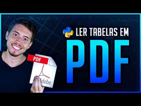 Como Ler Tabelas Em Pdf Usando O Python Extrair Tabelas De Um Arquivo