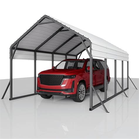 Garvee Oversized Metal Carport 13x21x11 Steel Heavy Duty Rust