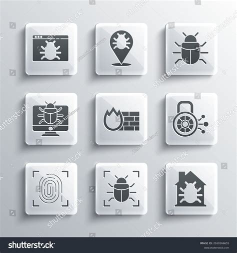 Set System Bug House System Cyber Stock Vector Royalty Free 2169166655 Shutterstock