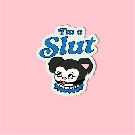 I Am A Slut Sticker Smile Cult