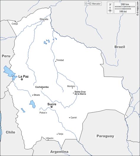Bolivia Mapa Gratuito Mapa Mudo Gratuito Mapa En Blanco Gratuito Images