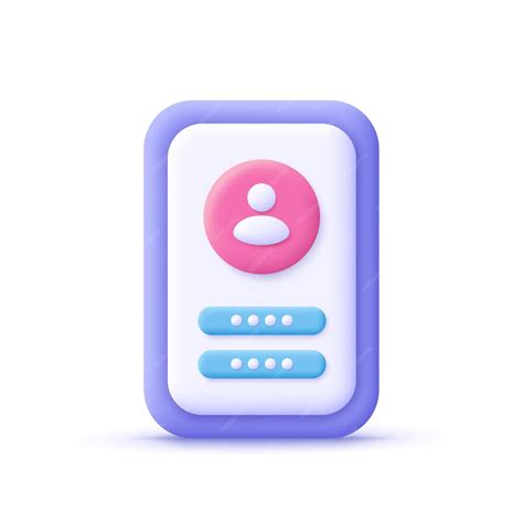 Premium Vector Account Login And Password Form On Smartphone App User Authorization Login