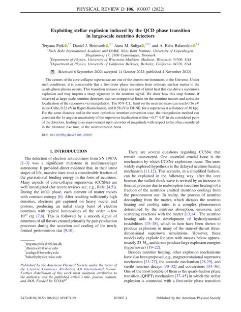 pdf exploiting stellar explosion induced by the qcd phase transition