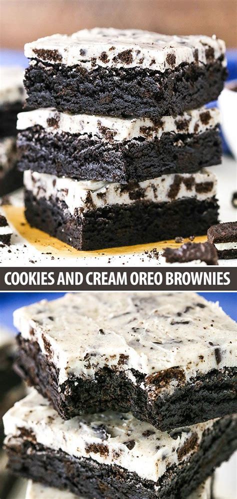 Fudgy Cookies And Cream Brownies Recipe Easy Oreo Brownies Recipe