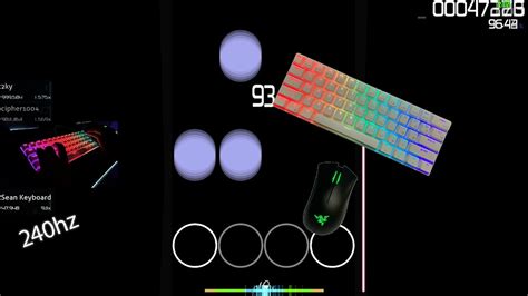 Rk61 Keyboard Asmr Osu Mania Gameplay 1 4k Uhd 240fps Youtube