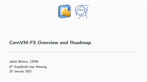 Cernvm Fs Overview And Roadmap Eum21 Youtube