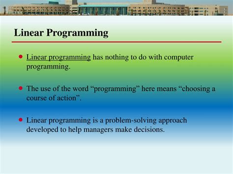 ppt introduction to linear programming problem formulation and