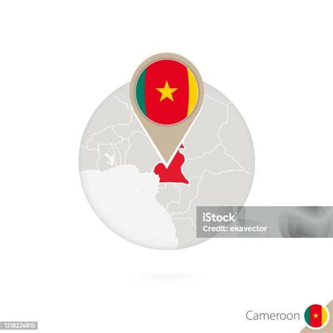 喀麥隆地圖和旗幟成圓圈喀麥隆地圖 喀麥隆國旗圖釘喀麥隆地圖在全球風格向量圖形及更多喀麥隆圖片 喀麥隆 喀麥隆國旗 圓形 Istock