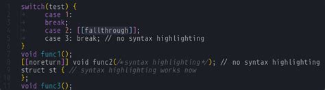 Attributes Break Syntax Highlighting Until Issue Jeff