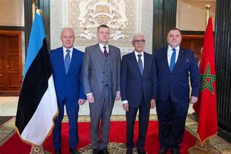 الطالبي العلمي يستقبل رئيس مجموعة الصداقة البرلمانية استونيا المغرب