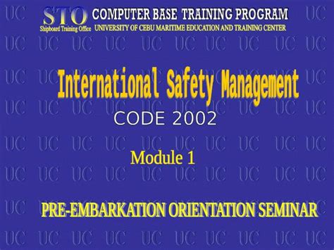 PPT The Ism Code DOKUMEN TIPS
