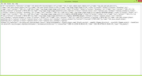 Old Minecraft Json File Of Patching Old Minecraft Versions For New