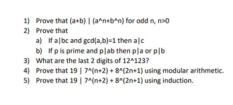 Solved Prove That A If Abc And Gcd A B Then Ac B Chegg