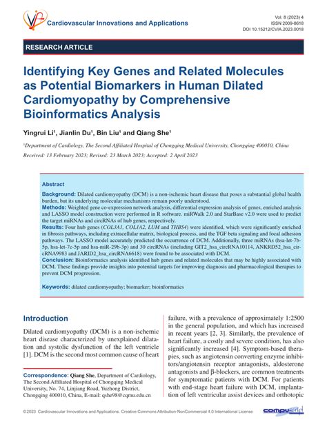 Pdf Identifying Key Genes And Related Molecules As Potential