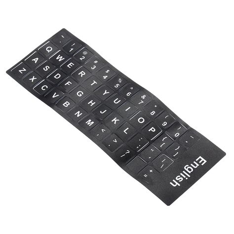 Uxcell English Keyboard Layout Stickers Computer Replacement Covers
