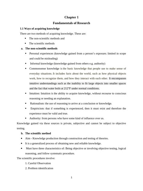 Research Methods Lecture Notes 1 Pdf Sampling Statistics Knowledge