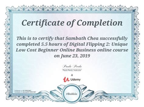 Udemy Course Completion Certificate Udemy Course Completion Certificate Udemy Udemy Courses