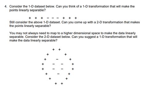 Solved 4 Consider The 1 D Dataset Below Can You Think Of A Chegg