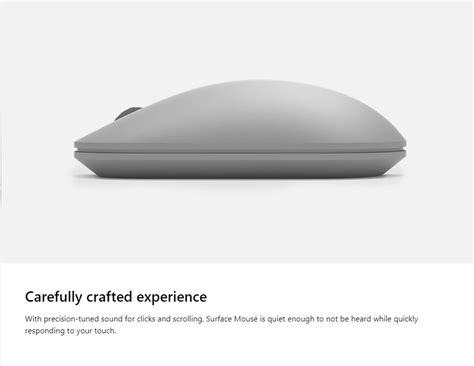 Microsoft Surface Wireless Mouse Complements Surface Metal Scroll Wheel Bluetooth 4 0