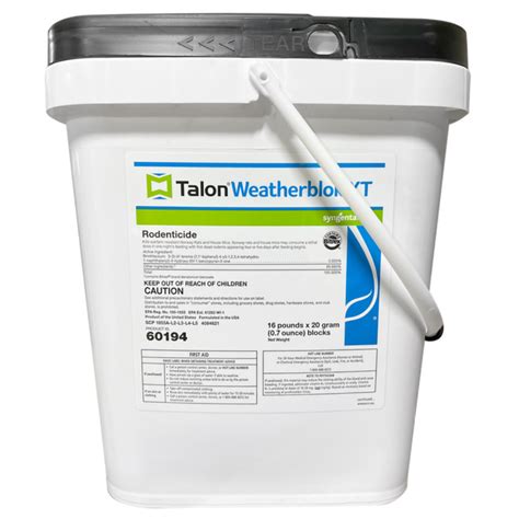 Talon Weatherblok Xt Rodenticide 16 Lb Block Bait Pestweb By Veseris