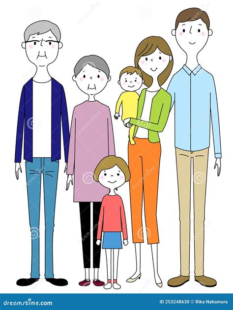 Famille Heureuse Illustration Stock Illustration Du Personne