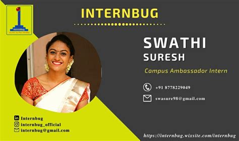 swathi suresh on linkedin internbug internship recruiting