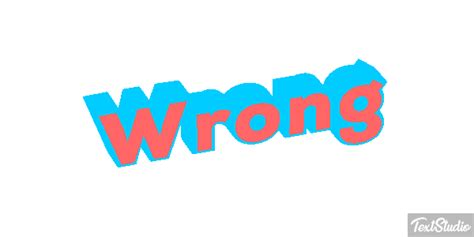 Wrong Word Animated  Logo Designs