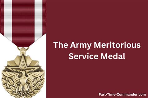 Army Meritorious Service Medal And Example Msm Bullet Points