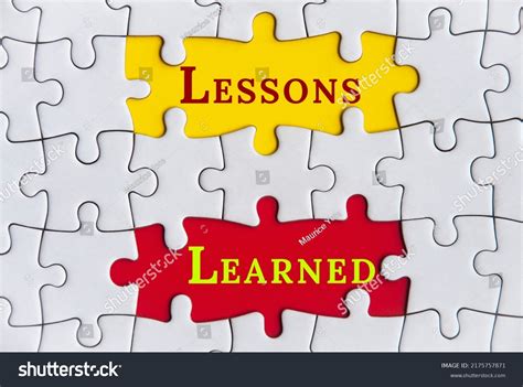 Lessons Learned Text On Jigsaw Puzzle Stock Photo Shutterstock