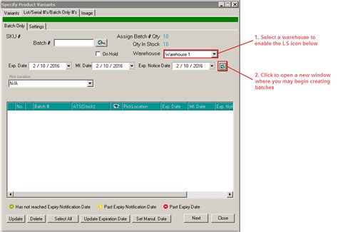 batch module assign batch to products assembly items item kits