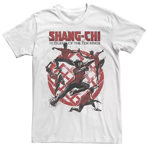 Big And Tall Marvel Shang Chi Poses Logo Tee