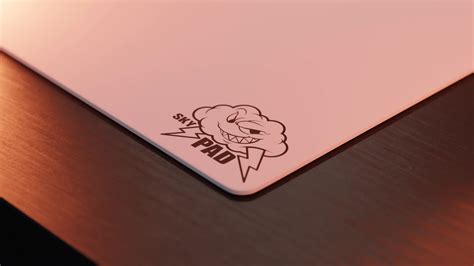 Skypad Glass Mouse Pad 30 L White Cloud Ausmodshop