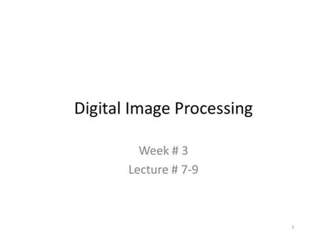 Image Enhancement Point Processing Pptx Photo Editing Software