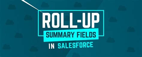 Create Roll Up Summary Fields In Salesforce APPSeCONNECT