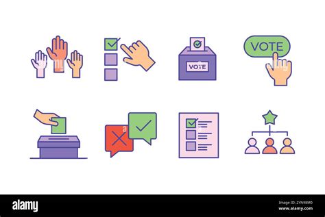 Vote Symbol Collection Stock Vector Image And Art Alamy