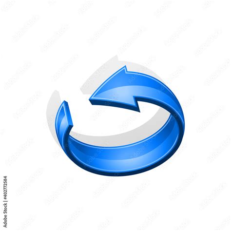 Blue Arrow Pointing Down Isolated Download Symbol Vector Direction Pointer Way Indicator Stock