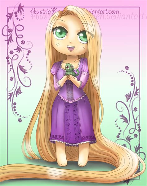 Cmsn Chibi Rapunzel By Austriakaninchen On Deviantart Alice In Wonderland Animated Disney