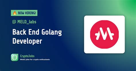Back End Golang Developer Job At Meld