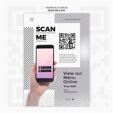 Qr Code Poster Template