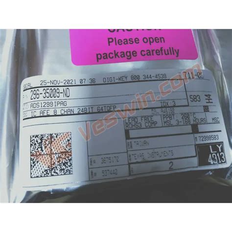 ADS1299IPAG TI Analog ICs Veswin Electronics