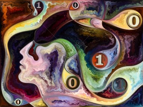 Inner Texture Series Abstract Arrangement Of Faces In Photos Image And