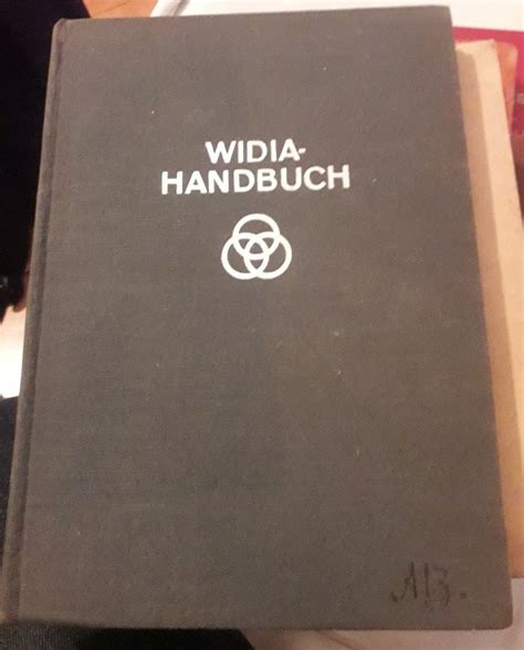 Widia Handbuch Friedrich K Krupp